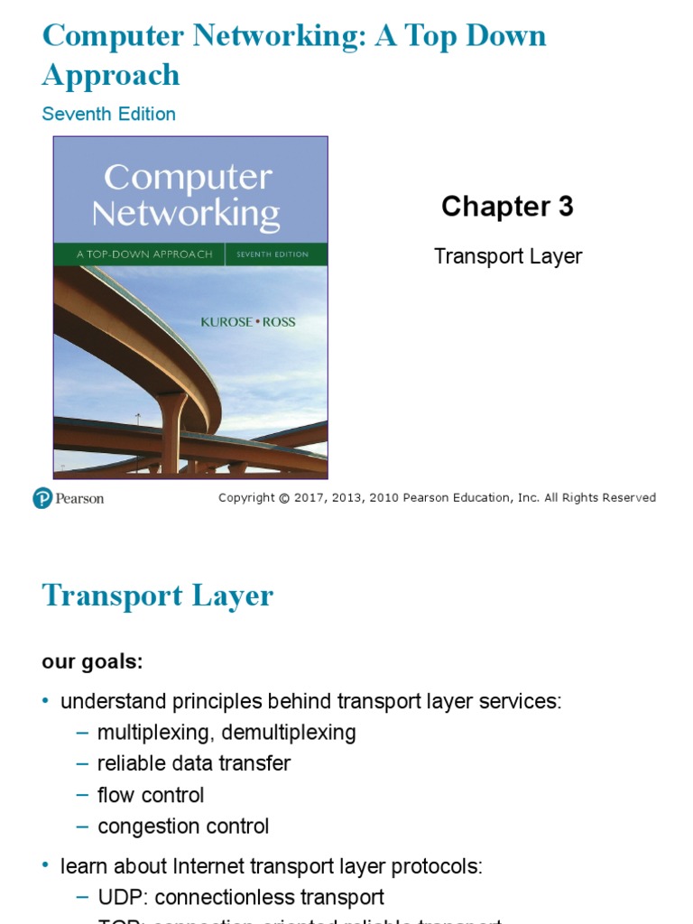 Chapter 3 Transport Layer | PDF | Transmission Control Protocol | Network Congestion