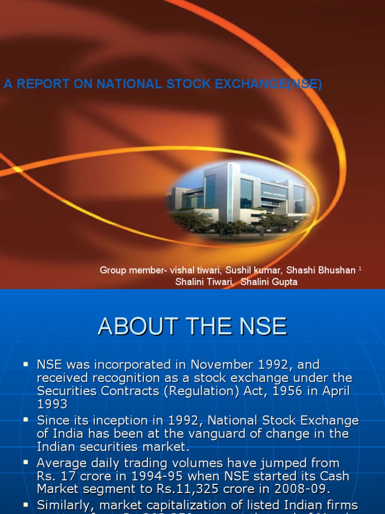 Overview of National Stock Exchange | PDF | Economies | Business