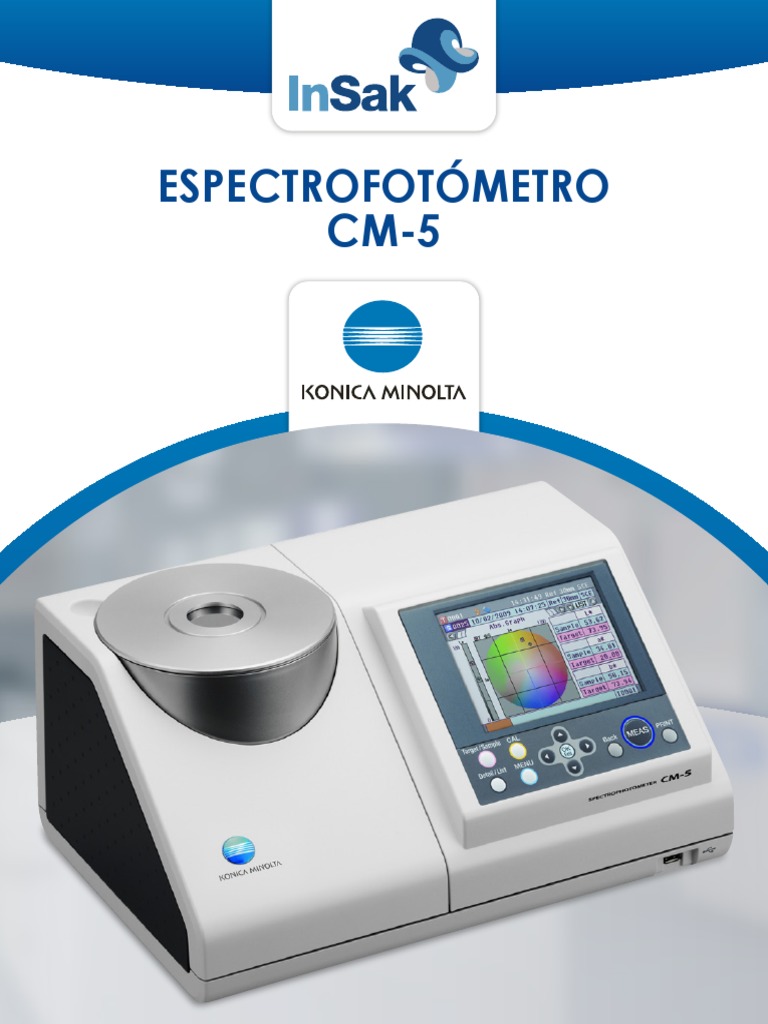 12 - Espectrofotómetro, CM-5 | PDF | Informática y tecnología de la ...