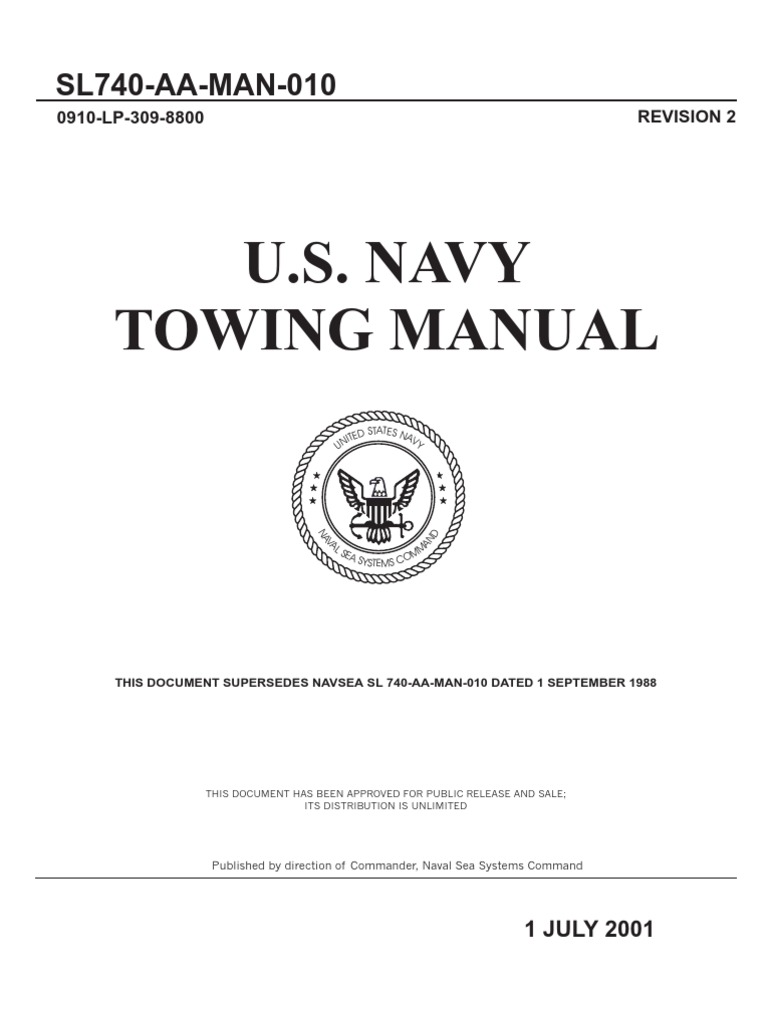 U.S. Navy Towing Manual Overview | PDF | Rudder | Ships
