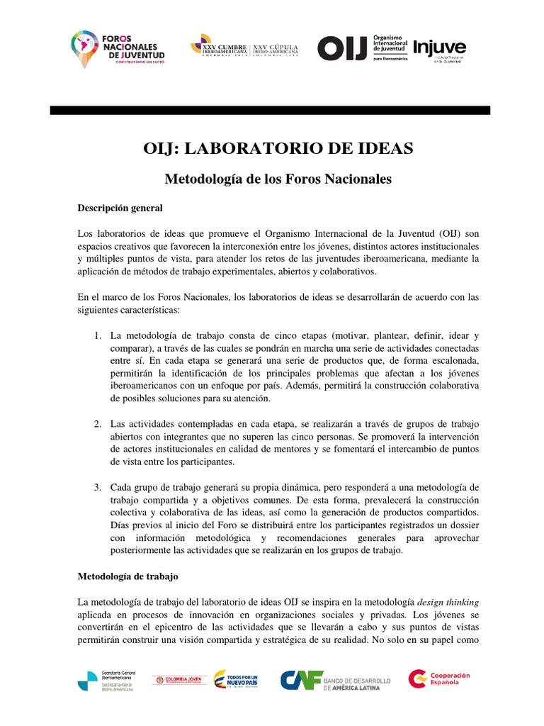 Laboratorios de Ideas | PDF | Grupo de trabajo | Innovación
