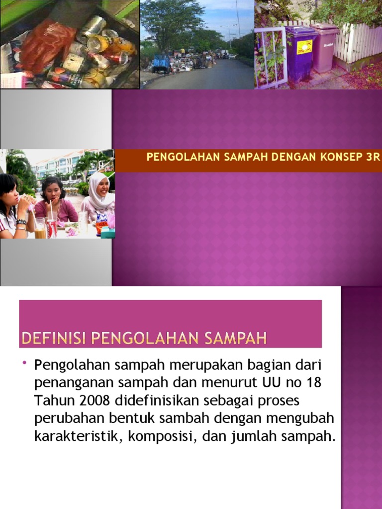 Pengelolaan Sampah Dengan Konsep 3R | PDF