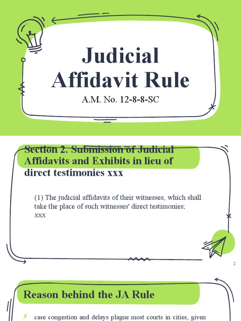 Judicial Affidavit Rule | PDF | Affidavit | Perjury