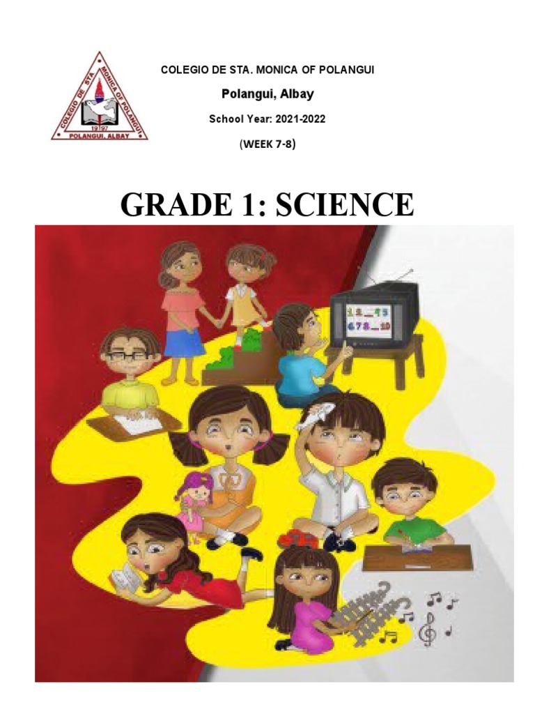 Grade 1 SCIENCE WEEK 7-8 | PDF
