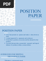 Position Paper Format | PDF