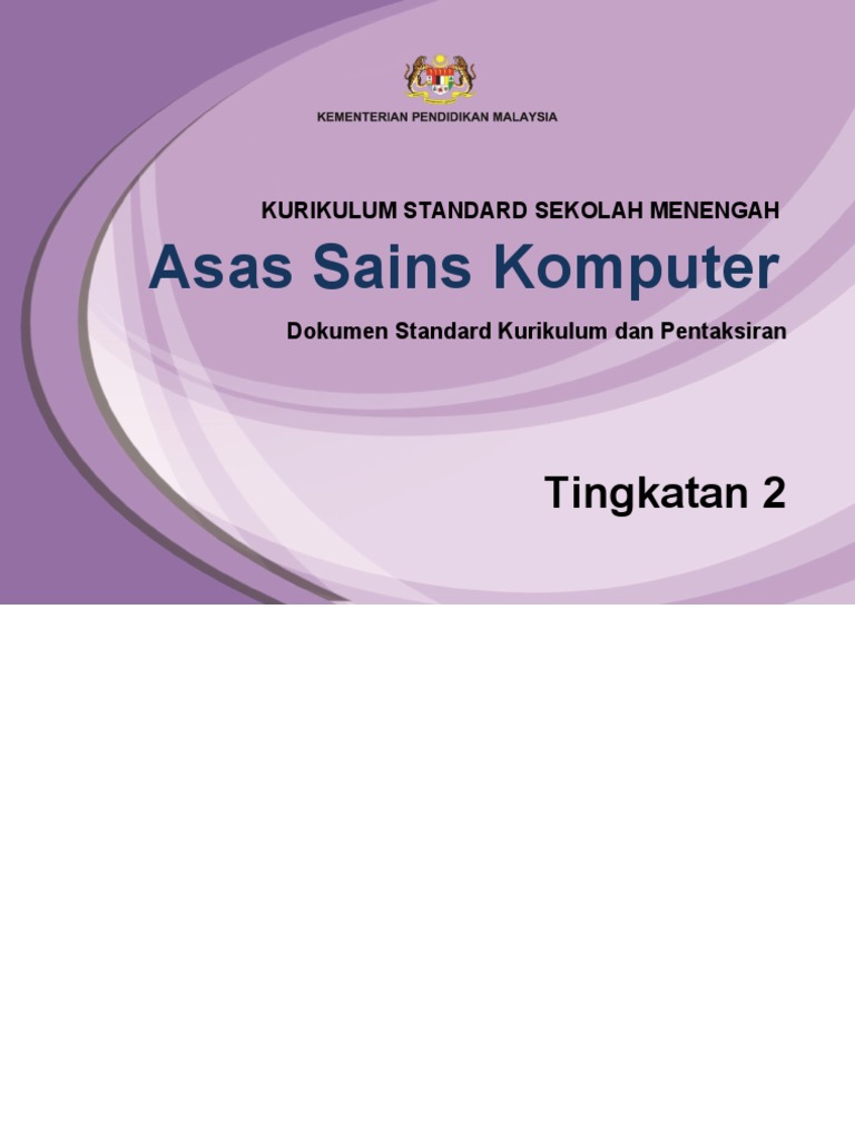 Asas Sains Komputer Tingkatan 2 | PDF