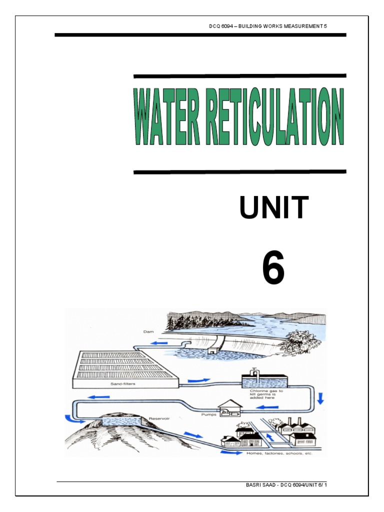 Water Reticulation System Overview | PDF | Water Purification | Water ...