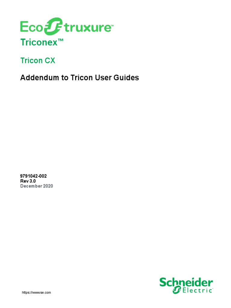 Triconex: Tricon CX | PDF | Safety | Electrical Wiring