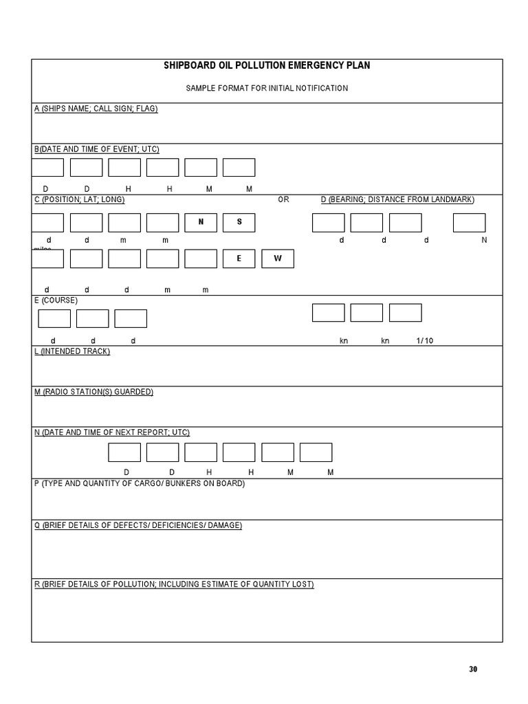 Shipboard Oil Pollution Emergency Plan | PDF | Ships | Shipping