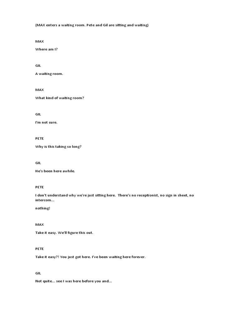 Sample Short Drama Script | PDF