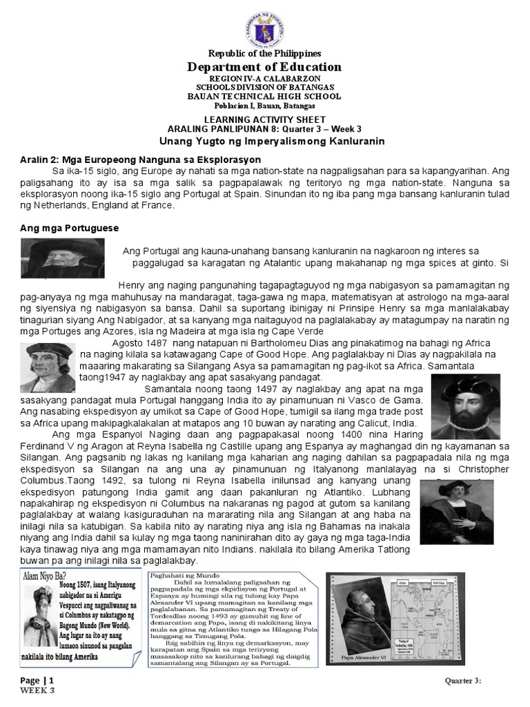 Las AP 8 q3 WK 3 | PDF