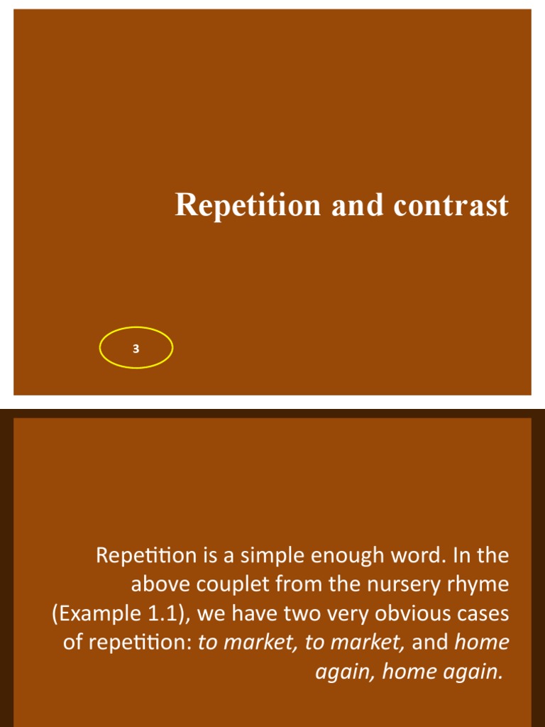 1b Repetition and Contrast 3-5 | PDF | Alice (Alice's Adventures In ...