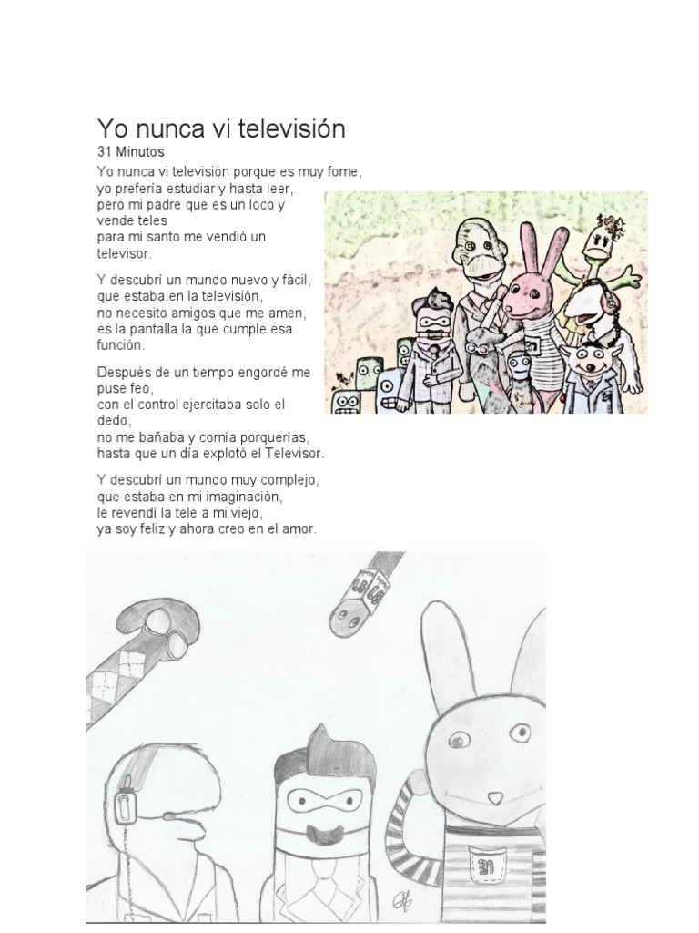 Letra Yo Nunca VI Televisión | PDF