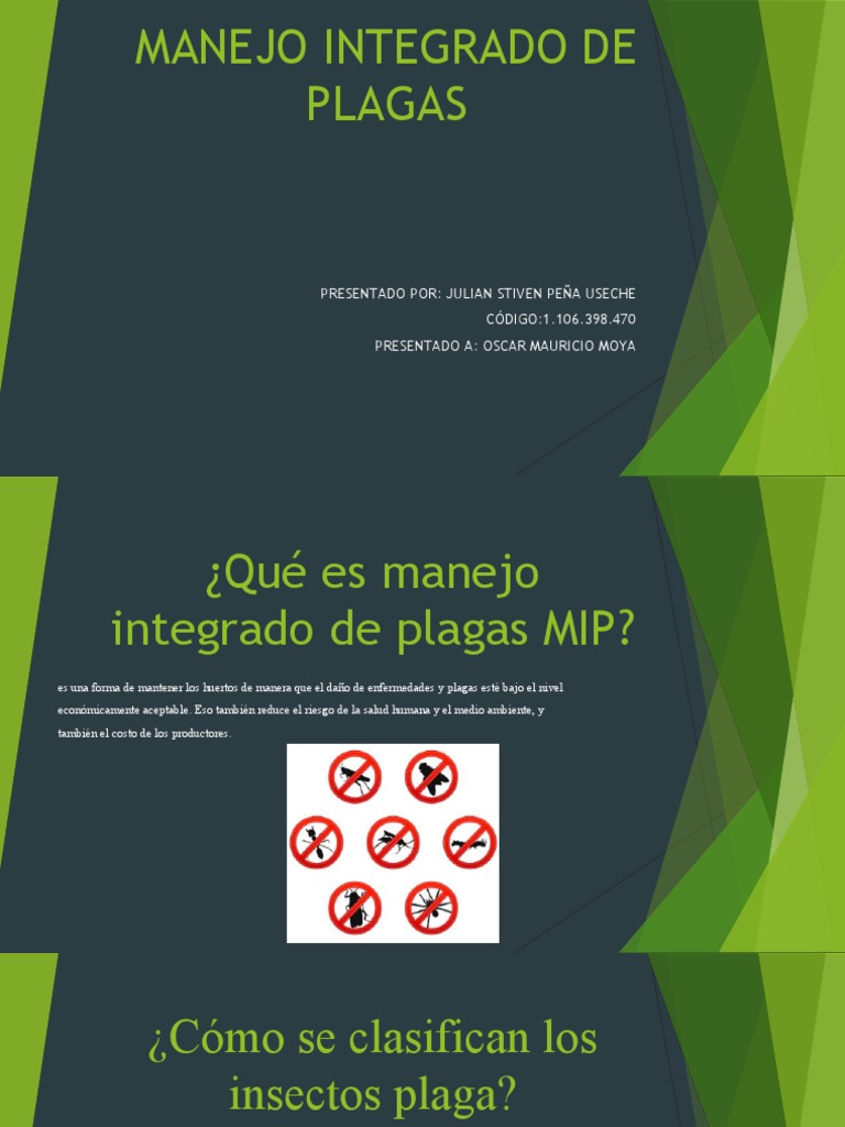 Manejo Integrado de Plagas | PDF | Plaga (organismo) | Entorno natural