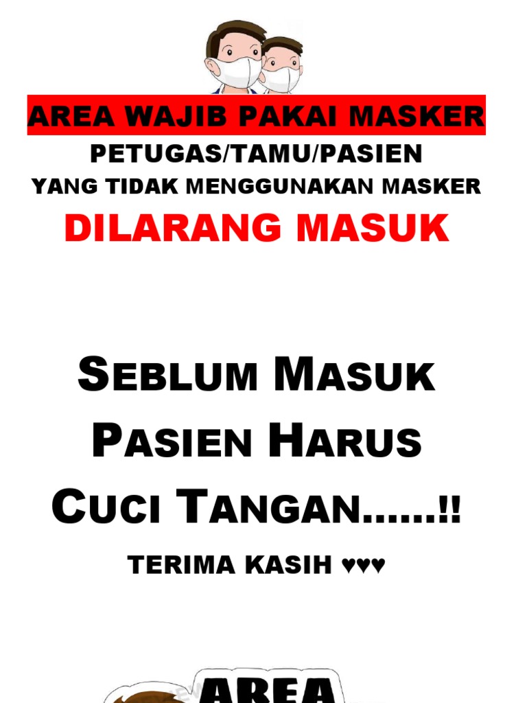 Area Wajib Pakai Masker | PDF