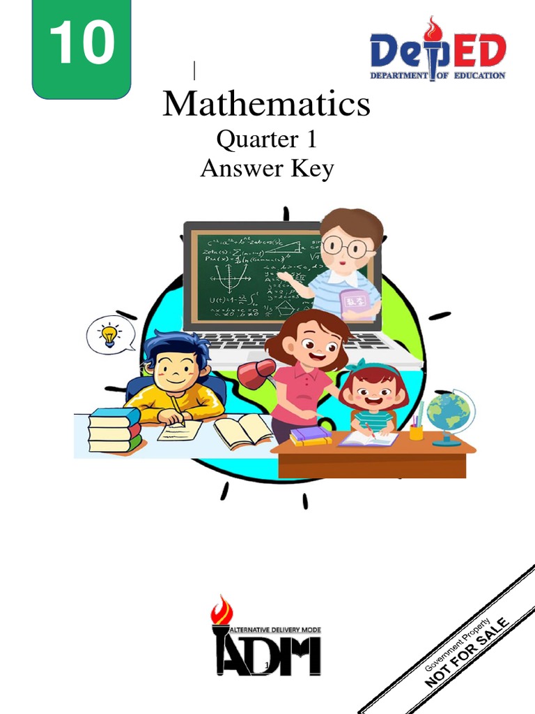 Math 10 Q1 Answer Key | PDF | Mathematical Concepts | Teaching Mathematics