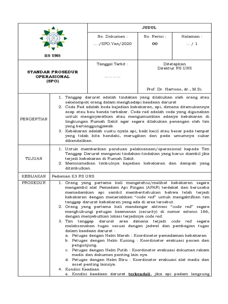 SPO Code Red | PDF