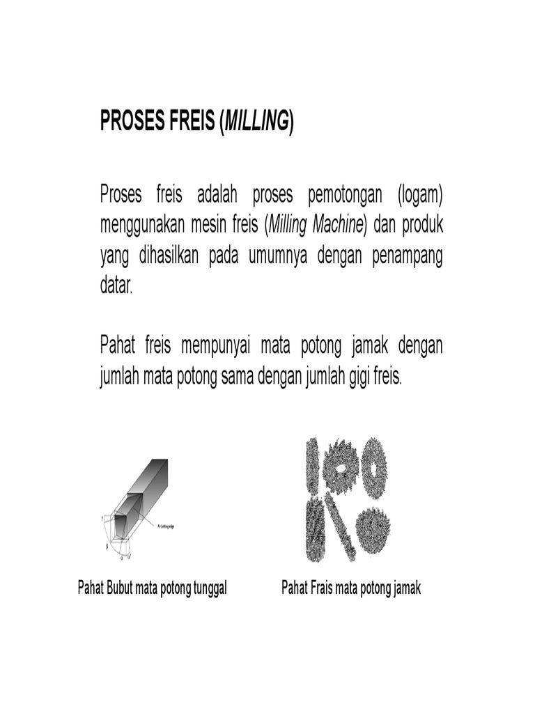 Panduan Dasar Mesin Milling | PDF