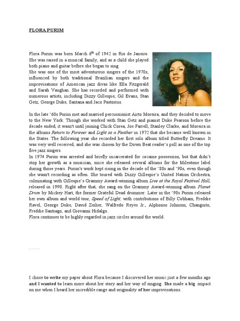 Flora Purim | PDF | Jazz | African American Music