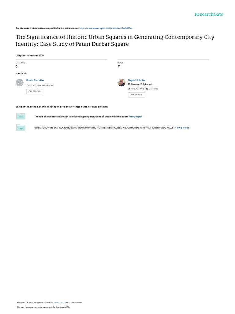 The Significance of Historic Urban Squares in Generating Contemporary ...