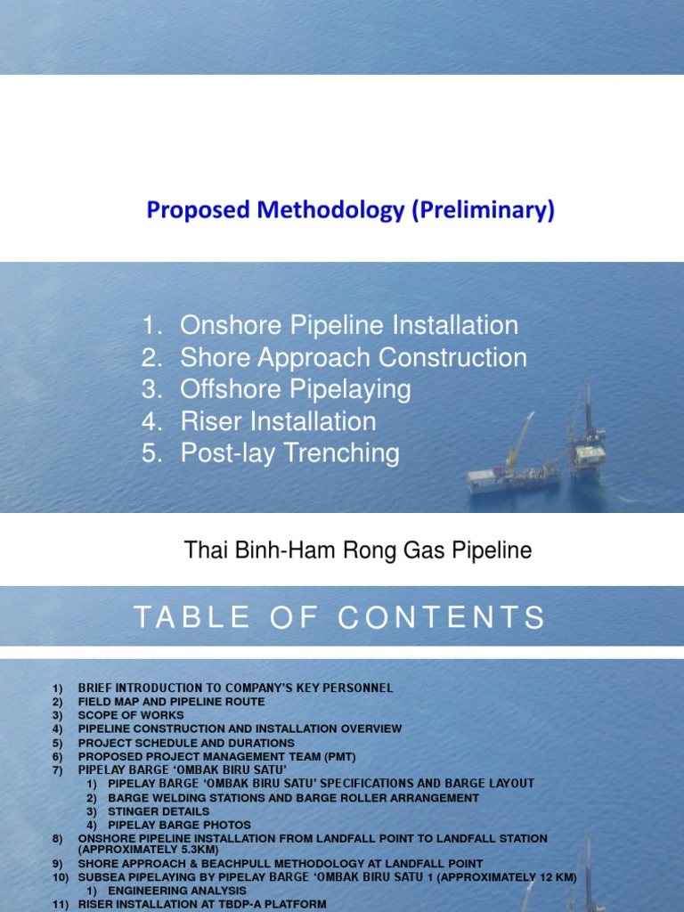 Offshore Pipeline Installation Methods | PDF | Waterway And Maritime ...