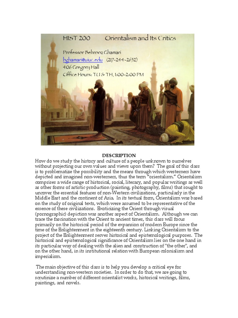 Orientalism and Its Critics | PDF | Orientalism (Book) | Orientalism