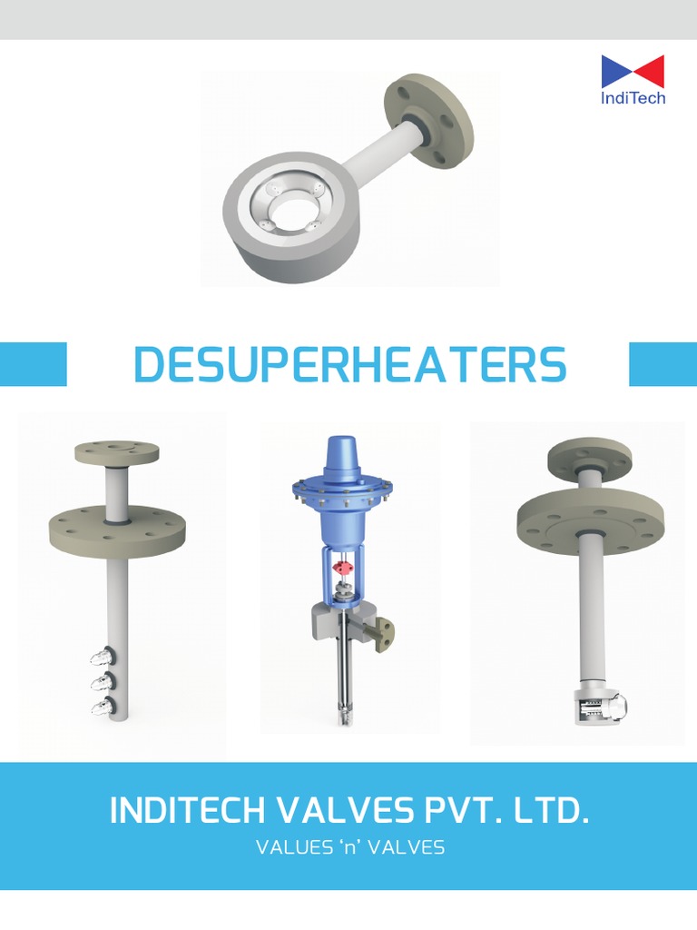 Desuperheaters: Inditech Valves Pvt. LTD | PDF | Steam | Valve