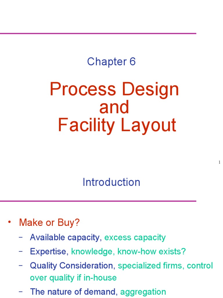 Process Design and Facility Layout | PDF | Automation | Secondary ...