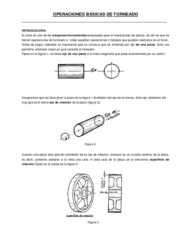 Operaciones Básicas de Torneado | PDF | Metalurgia | Mecanizado