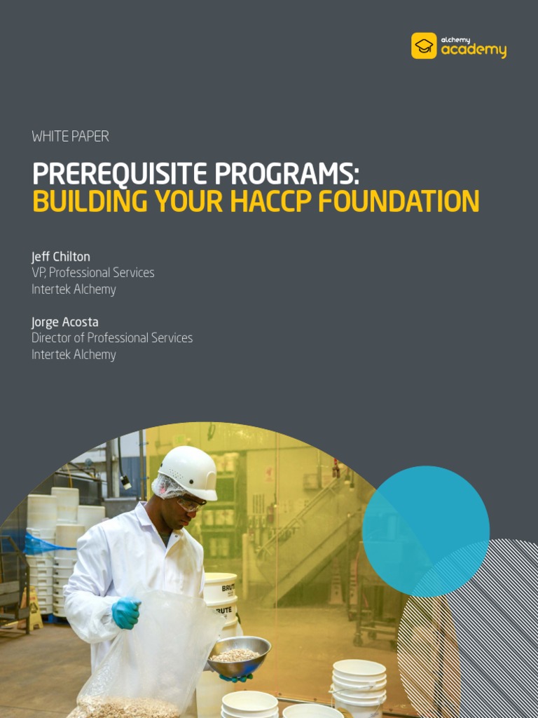 Prerequisite Programs:: Building Your Haccp Foundation | PDF | Hazard ...