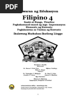 Bow Filipino 4 Q1 - Q4 Matatag Curriculum | PDF
