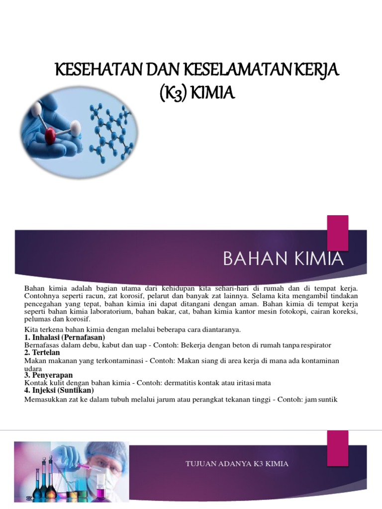 Materi Training k3 Kimia | PDF
