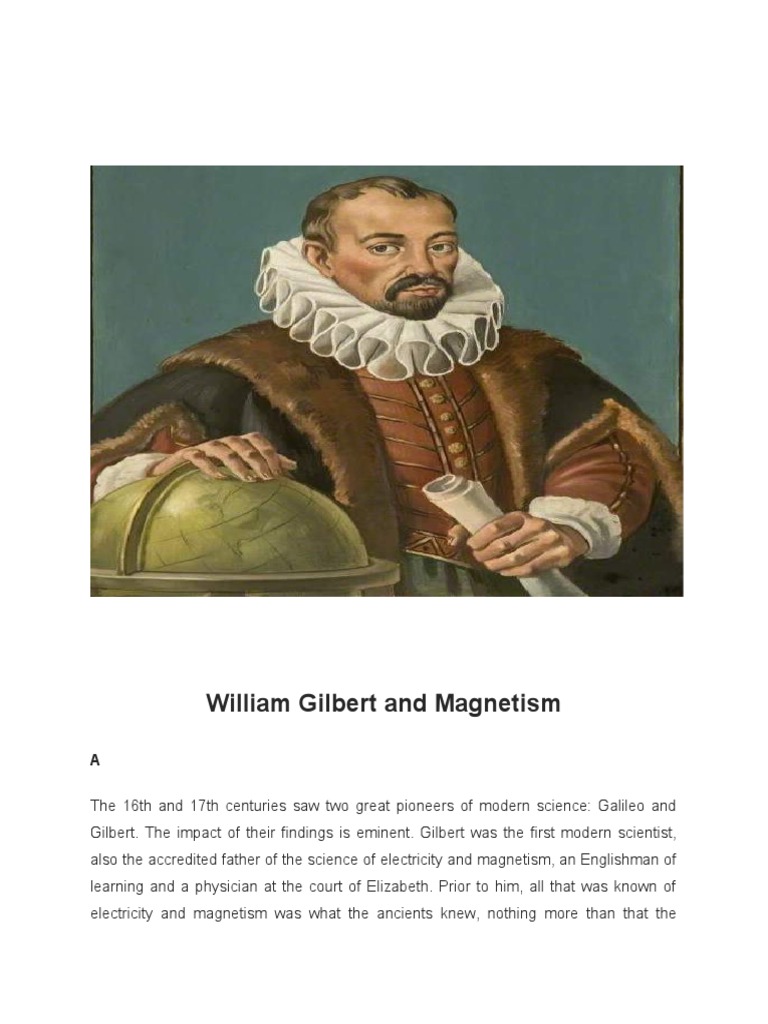 William Gilbert and Magnetism | Download Free PDF | Magnetism | Magnet