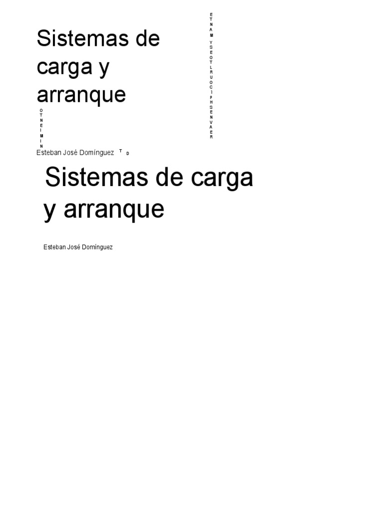 Sistemas de Carga y Arranque | PDF | Corriente eléctrica | Átomos