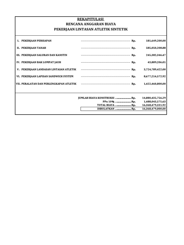 Rab Running Track Stadion Ipb | PDF