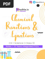 CBSE Class 10 Chemistry Worksheet - Chemical Reactions and Equations ...