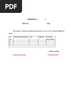 Nota de Comanda - Model | PDF