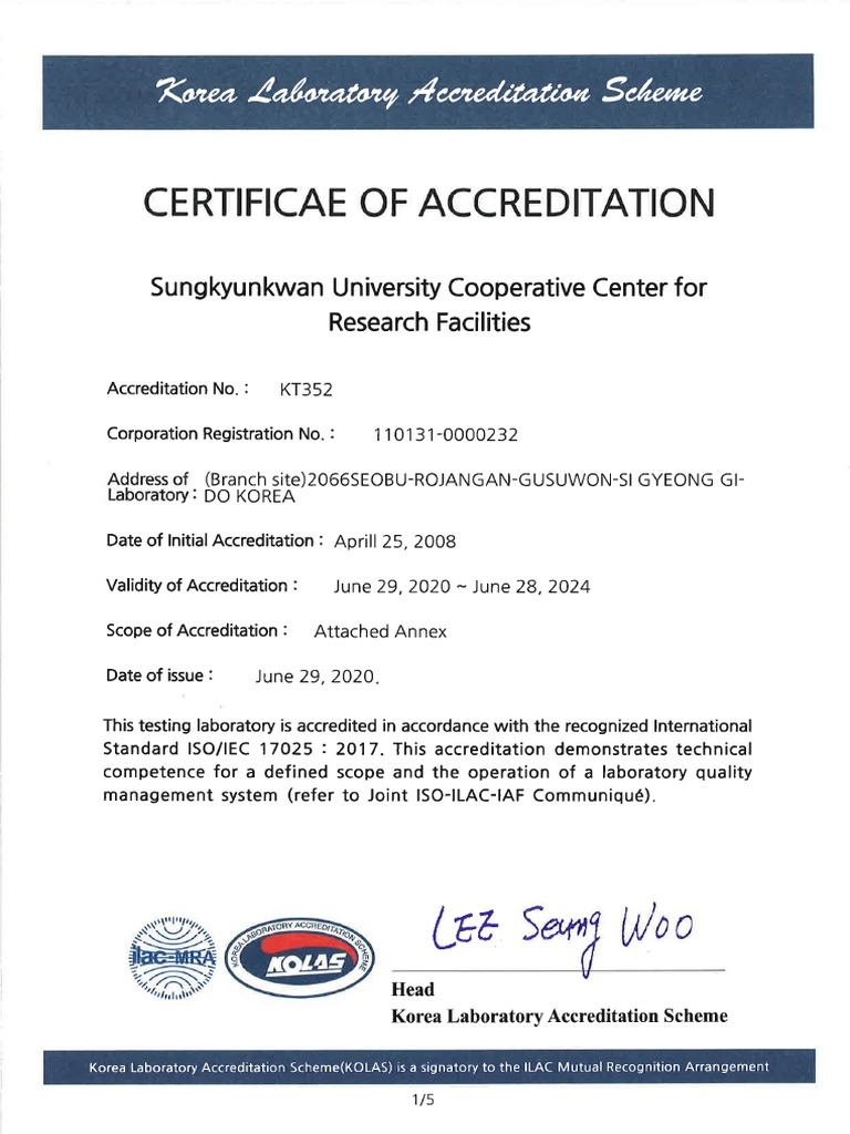 KT352 Sungkyunkwan University CCRF Eng | Download Free PDF | Scanning ...