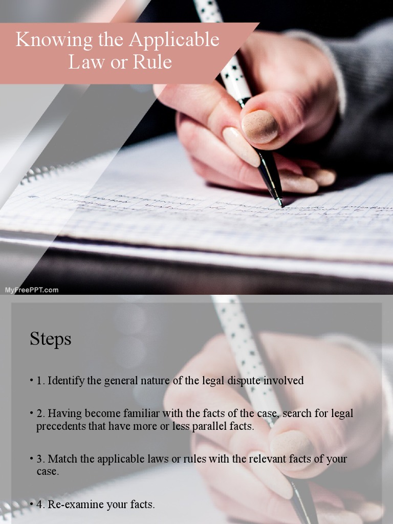 Knowing The Applicable Rule - Getting Into The Issues | PDF | Rape ...