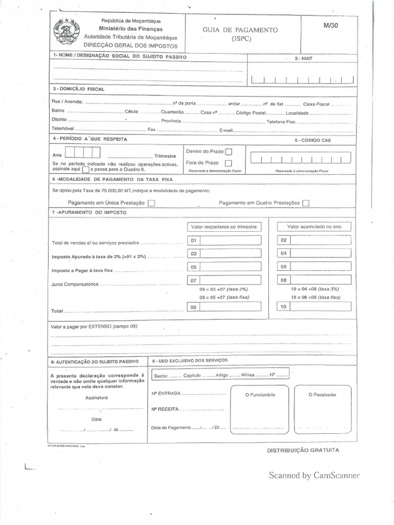 Modelo 30 ISPC Simplificado | PDF