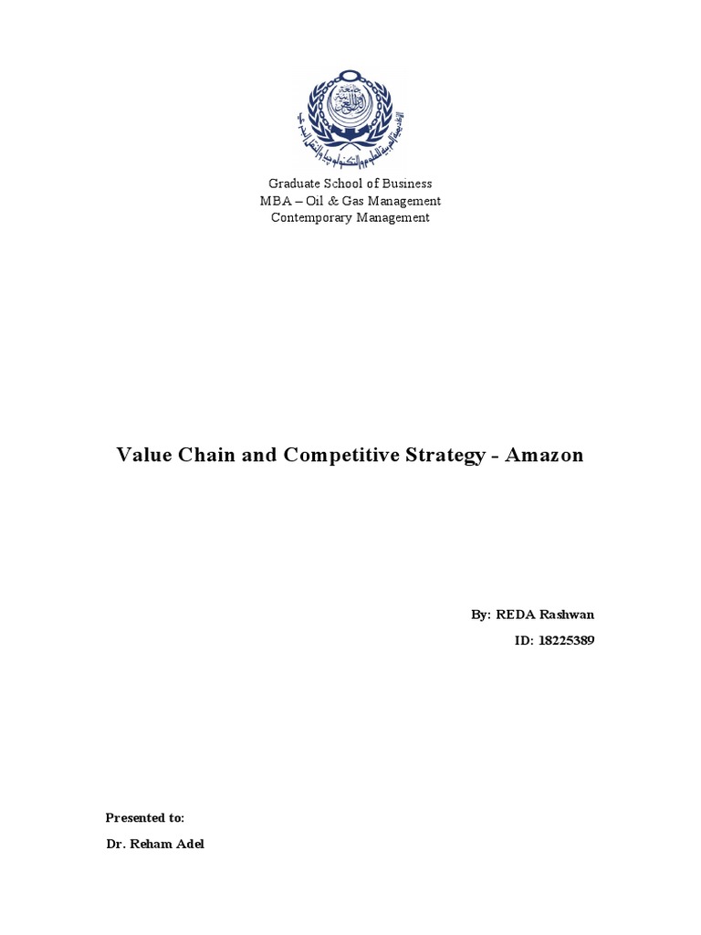 Amazon's Value Chain and Competitive Strategies | PDF | Strategic ...