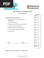 GRADE 4 TERM 1 TEST MATHEMATICS MEMO (Final) | PDF | Square Root | Numbers