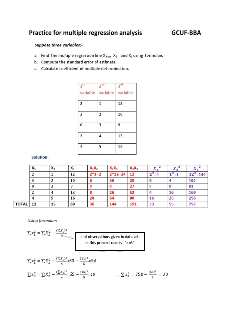 Multiple Regression Analysis | PDF | Regression Analysis | Linear Regression