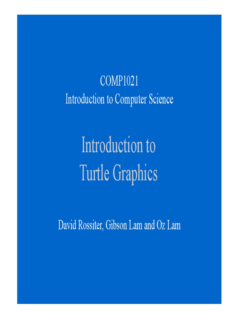 Introduction To Turtle Graphics | PDF | Arial | Graphics