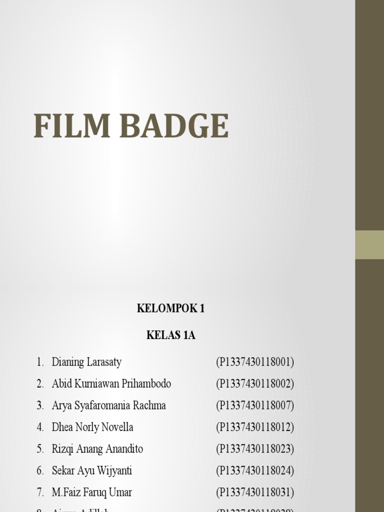 Film Badge | PDF