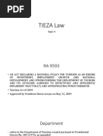 TIEZA: Tourism Infrastructure Guidelines | PDF | Infrastructure | Tourism