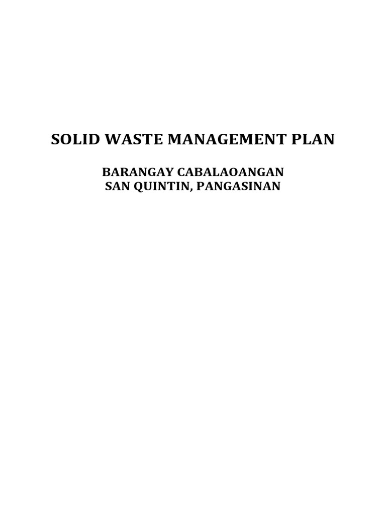 Solid Waste Management 2 | PDF | Recycling | Waste Management