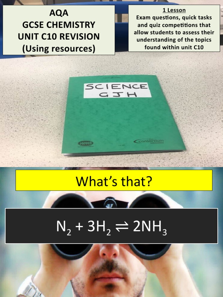 AQA Gcse Chemistry Unit C10 Revision (Using Resources) | PDF ...