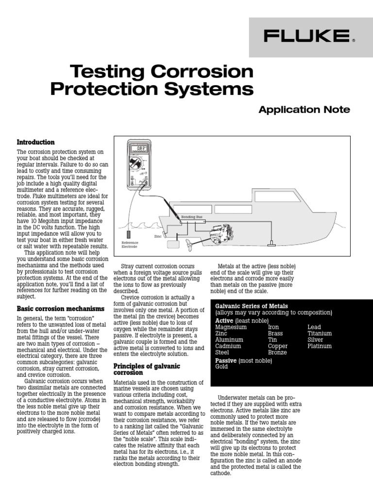 Fluke - Testing Corrosion Protection Systems | PDF | Corrosion | Metals
