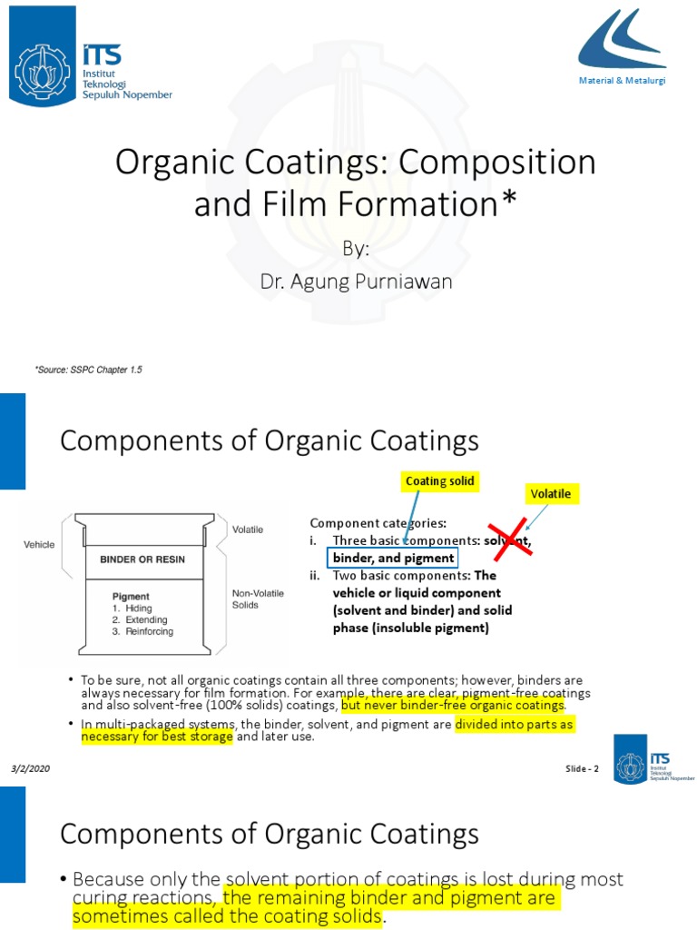 Organic Coatings: Understanding the Key Components and Film Formation ...